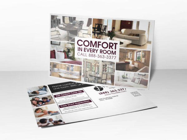 Comfort HVAC Postcard Template Bedrock Markets Comfort HVAC Postcard Template Bedrock Markets